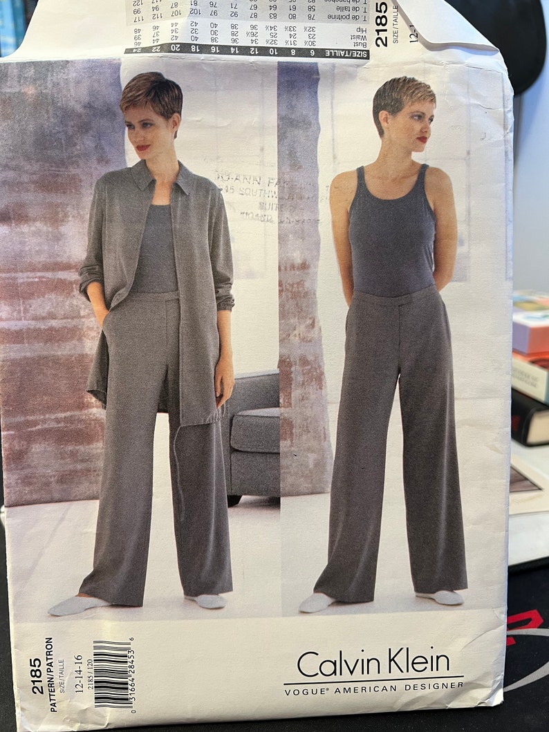 Vogue Patterns 2185 - American Designer -calvin Klein Sport Separates ...