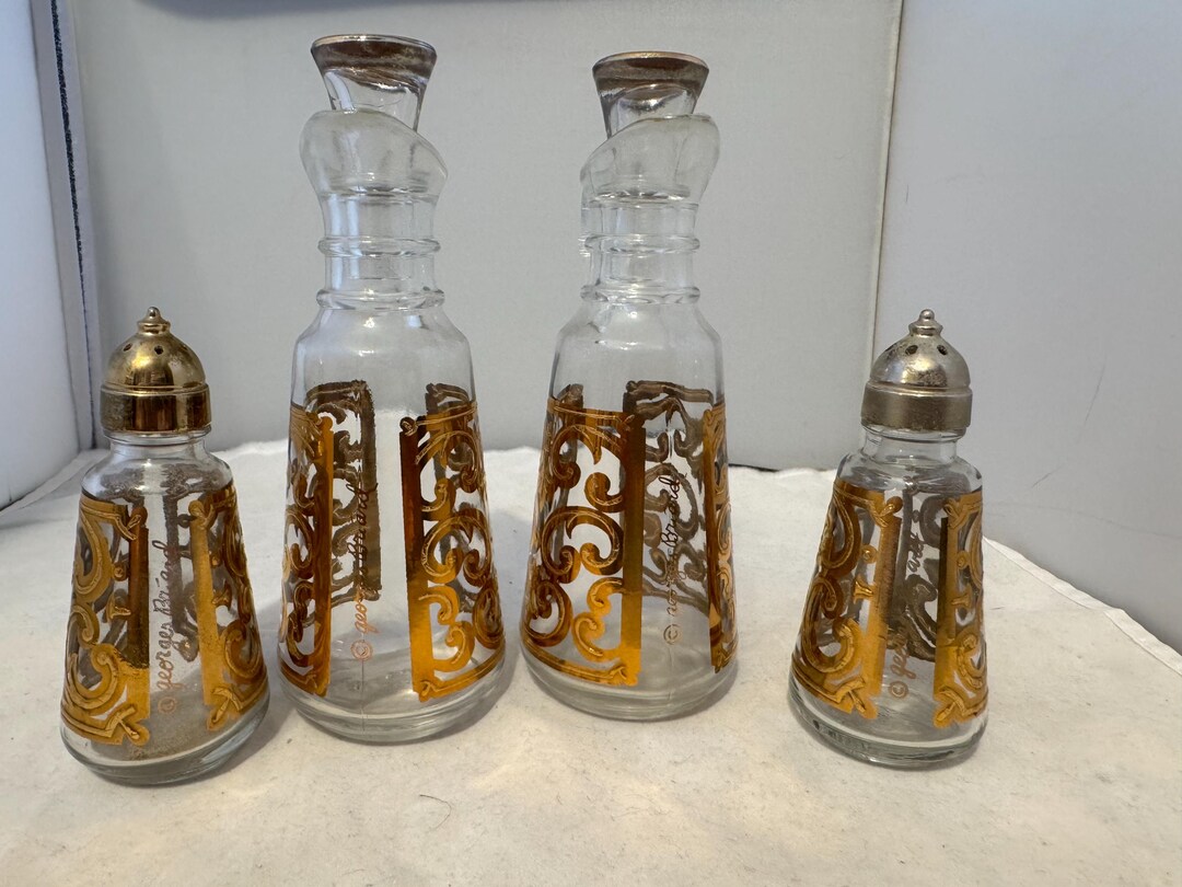 Georges Briard 22-karat Gold Cruet/shakers Set - Etsy