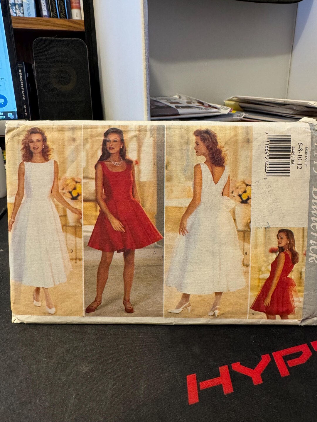 Patrón Butterick 4445 - Vestido para señoras - Tallas 6-8-10-12 - Sin ...