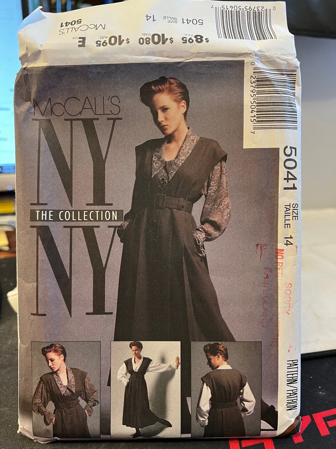 Mccall's Patterns 5041 - NY the Collection - Misses' Jumper, Belt and ...