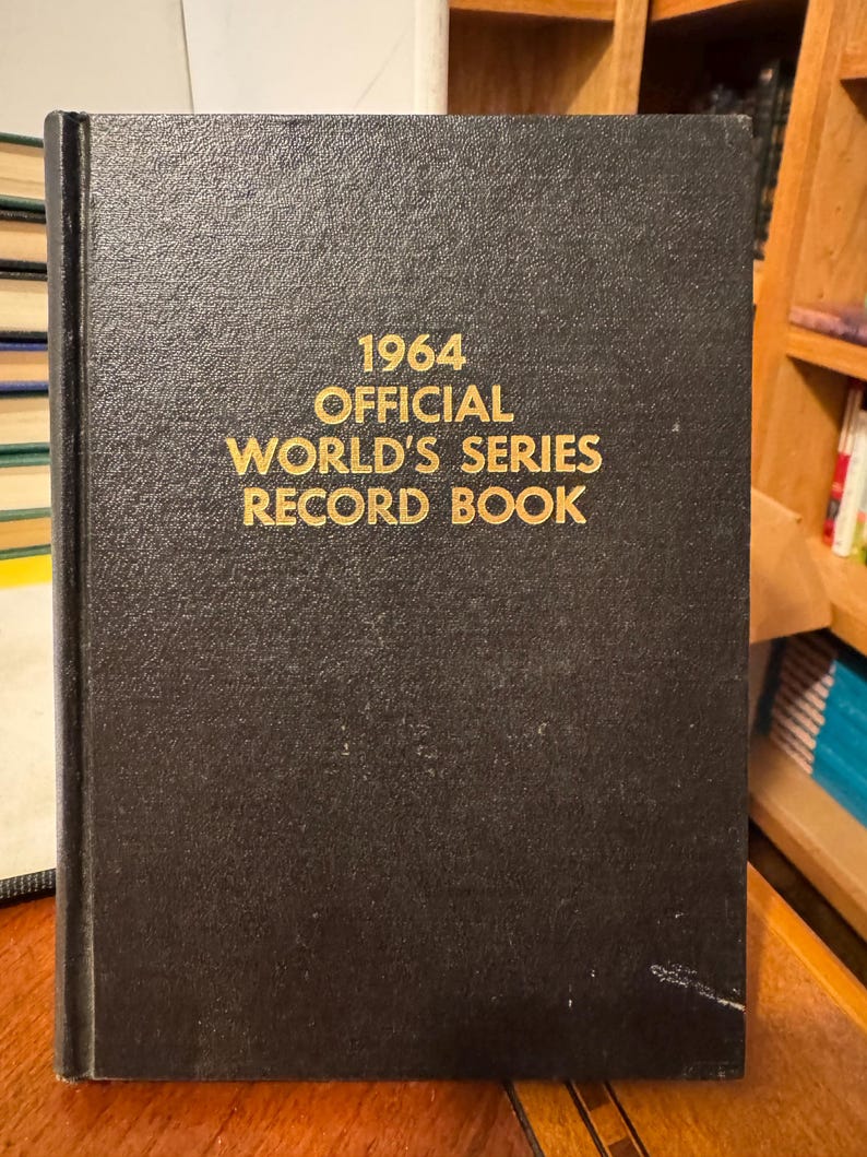 1964 Official World's Series Record Book / Sandy Koufax - Etsy