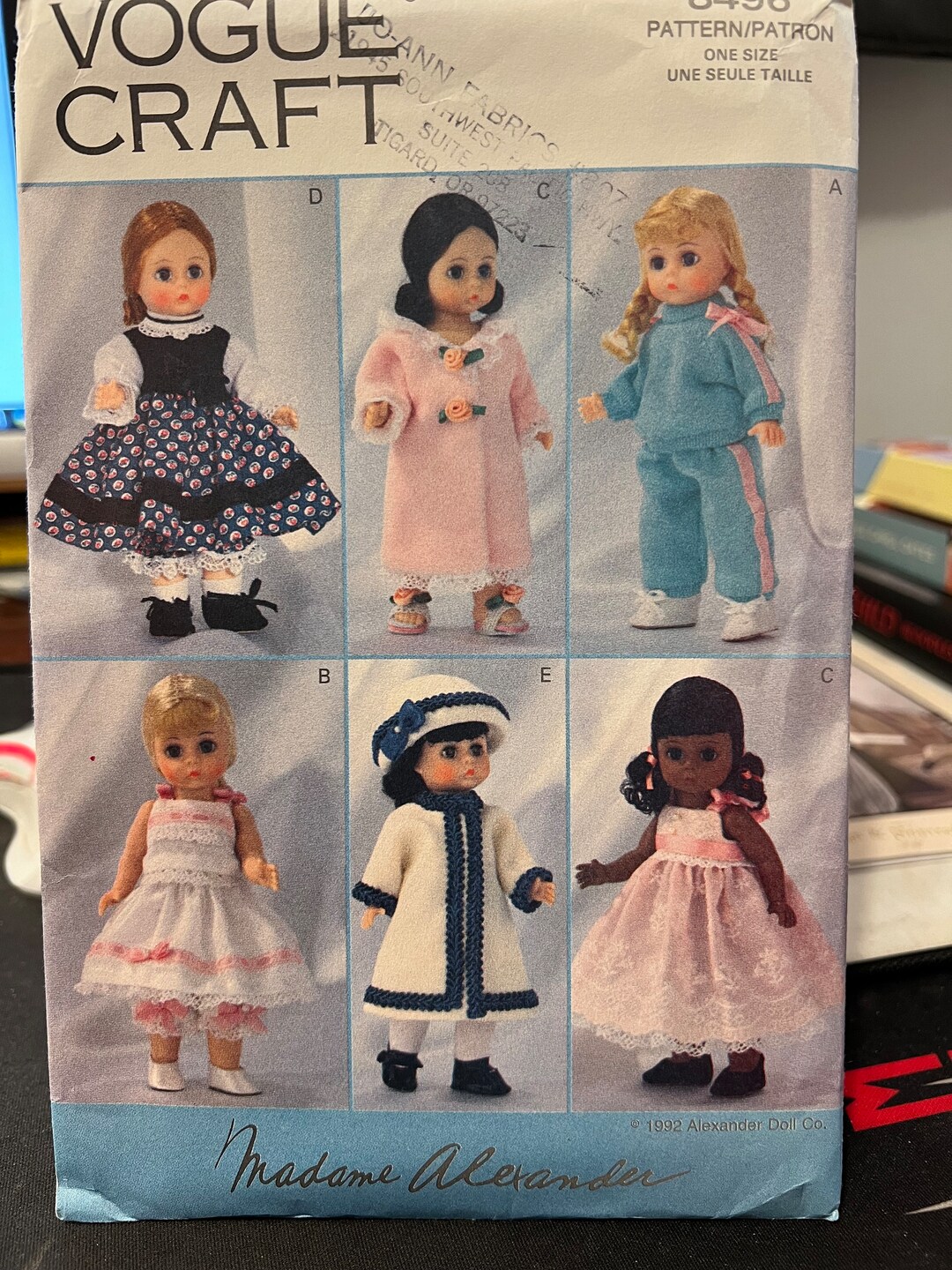Vogue Craft Pattern 8496 8 Baby Doll Clothes - Etsy