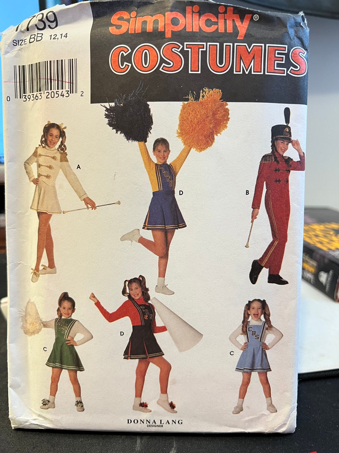 Simplicity Costumes Patterns 7739 - Girls' Cheerleader and Majorette ...