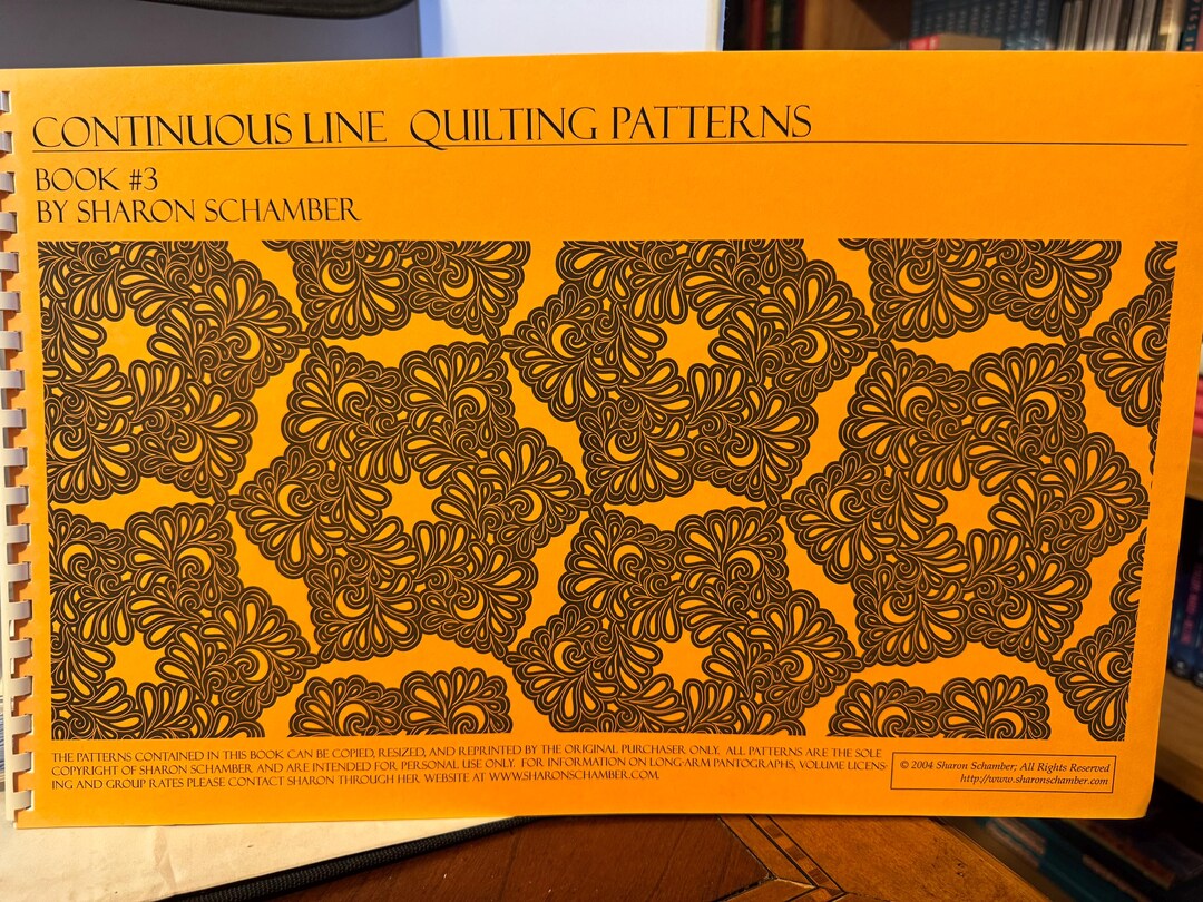 Continuous Quilting Patterns Book #3 by Sharon Schamber - Etsy