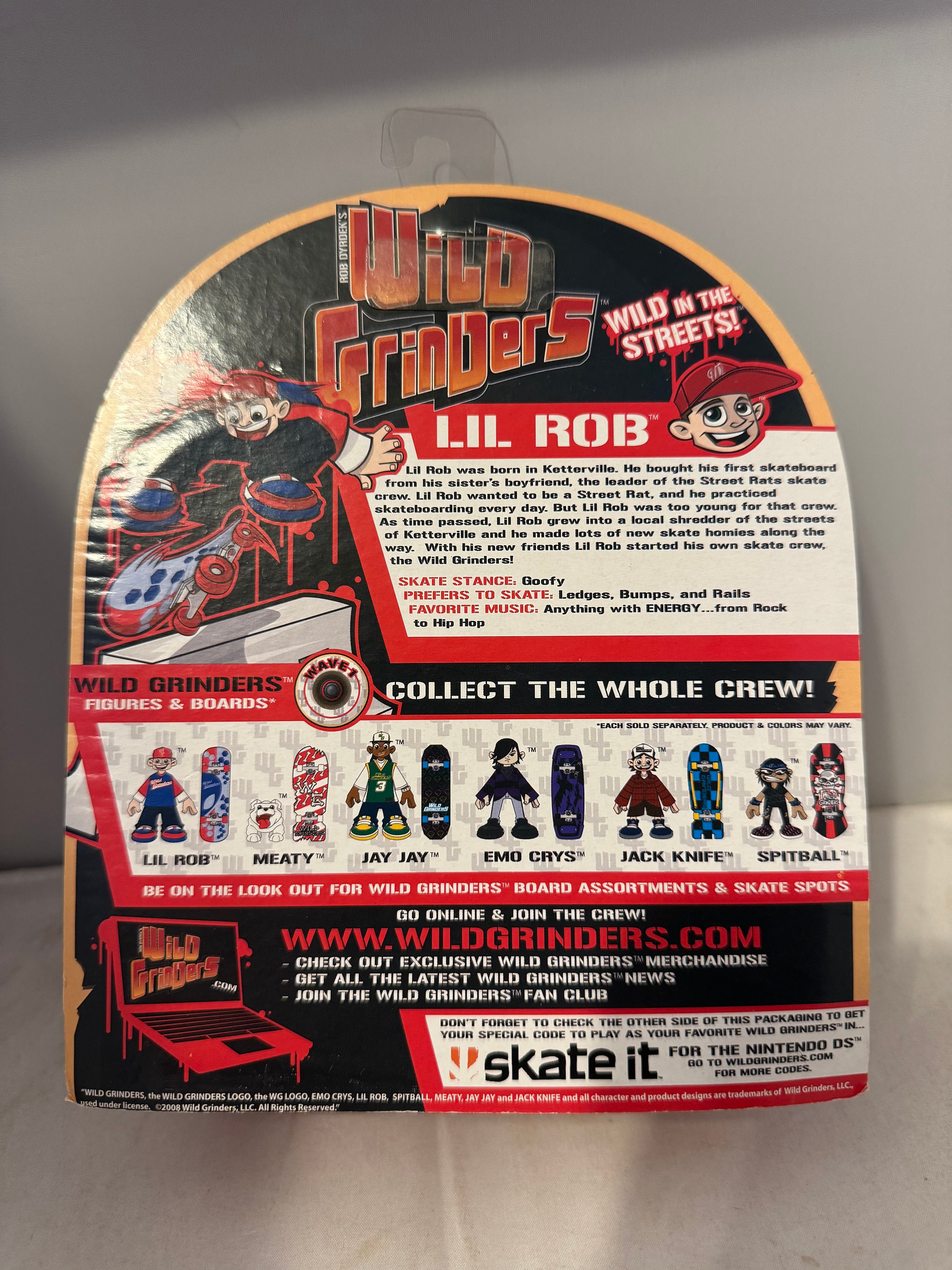 Wild Grinders - Lil Rob - Articulated Figure & Board - Etsy