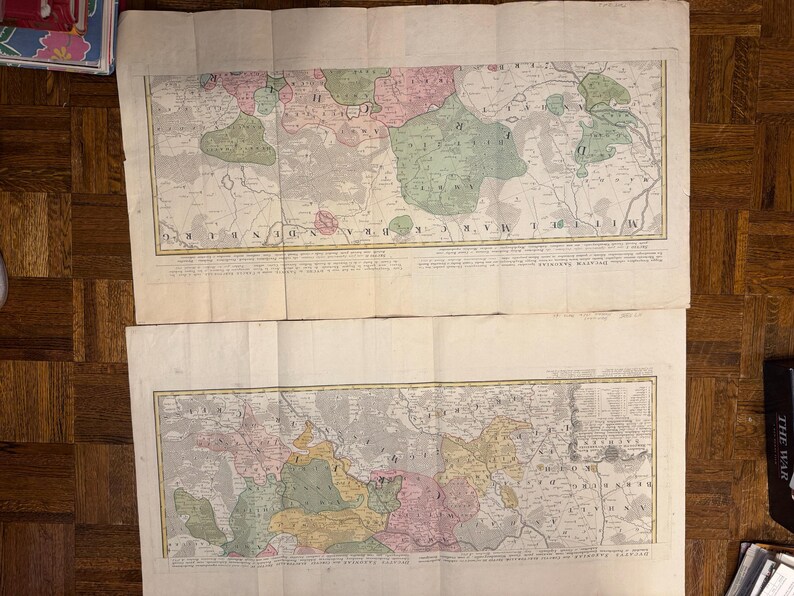 Germany Homann Map 1752 - 2 Parts - Vintage Map - Etsy