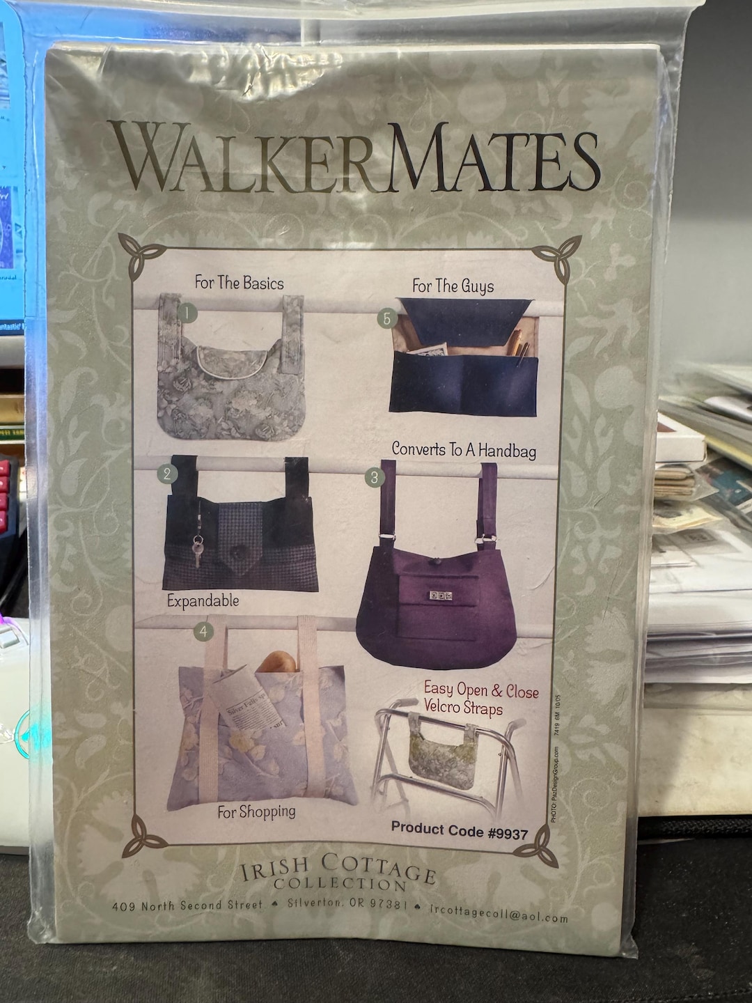Irish Cottage Collection Patterns - Walker Mates Bags Pattern - New - Etsy