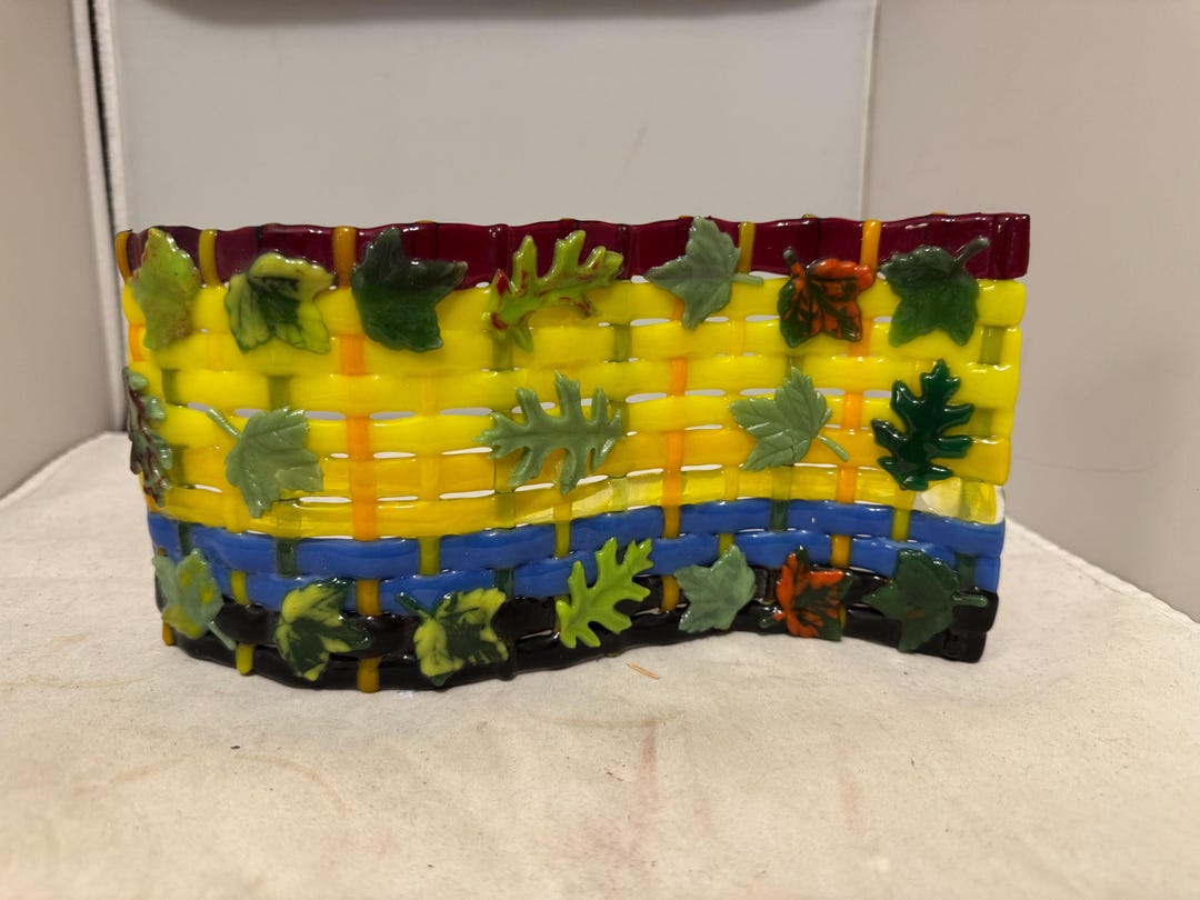 Beautiful Fused Glass Art Home Decor Piece - Etsy