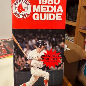 Boston Red Sox 1980 Media Guide - Etsy