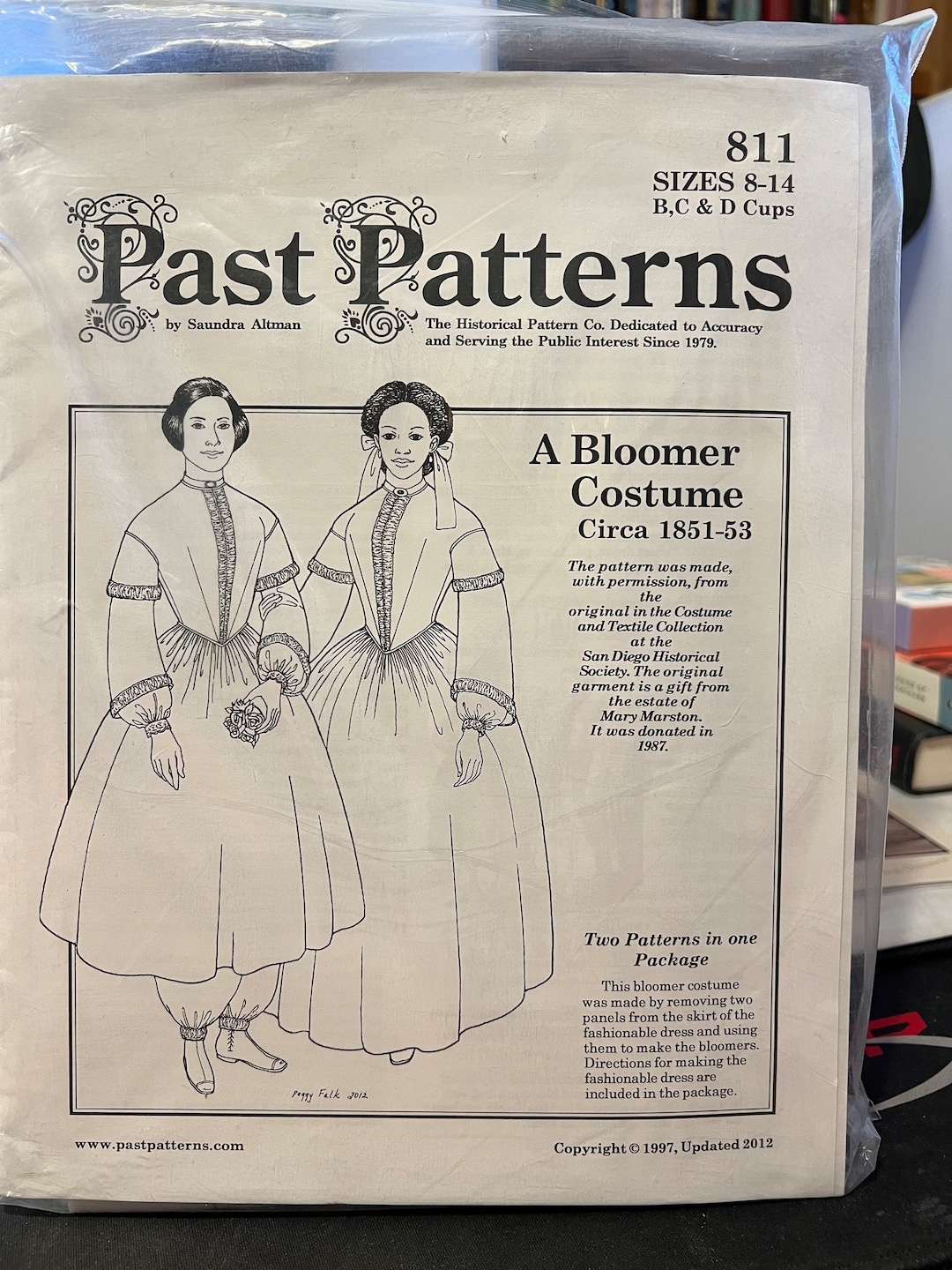 Past Patterns 811 - A Bloomer Costume Circa 1851-53 - Sizes 8-14 - Etsy
