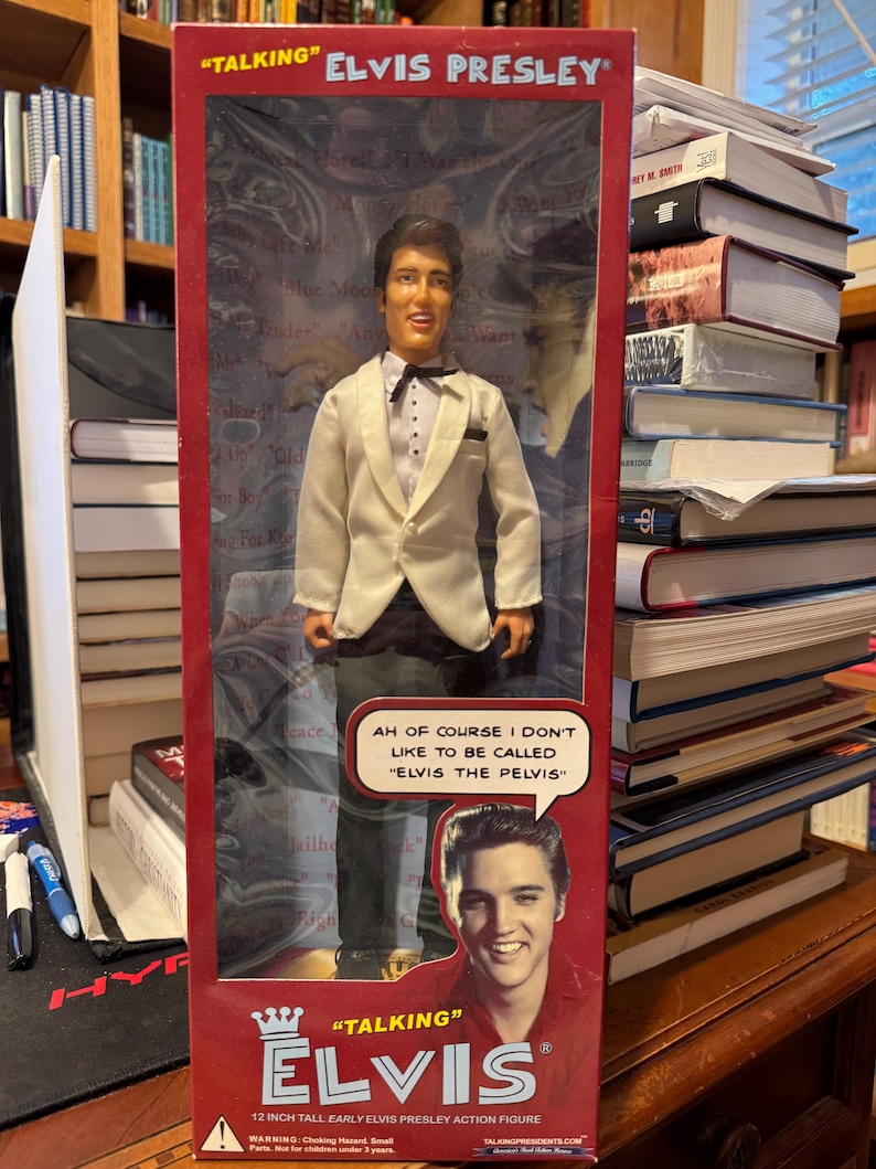 Talking Elvis Presley - 12 Inch Tall Early Elvis Presley Action Figure ...