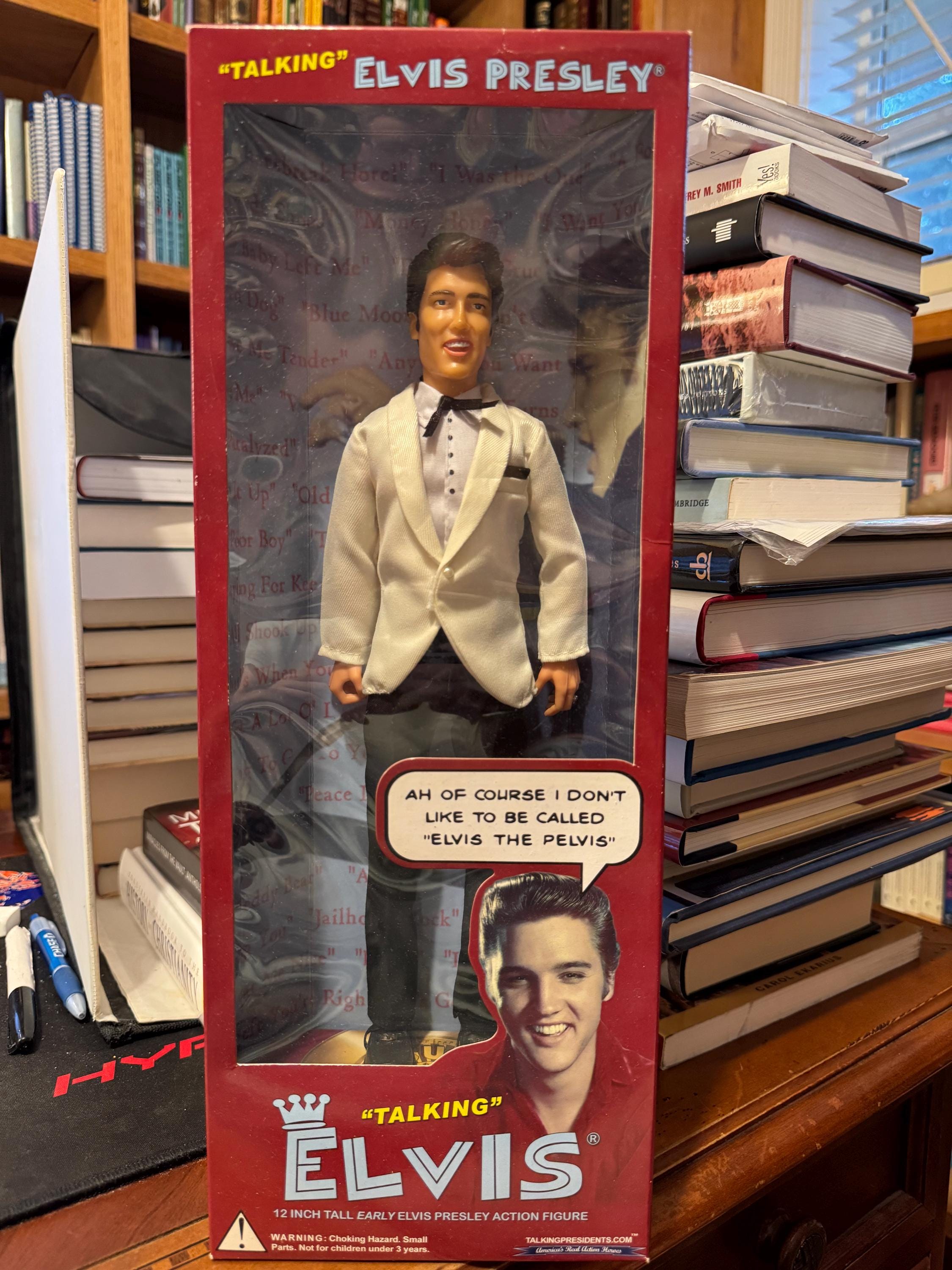 Talking Elvis Presley - 12 Inch Tall Early Elvis Presley Action Figure ...