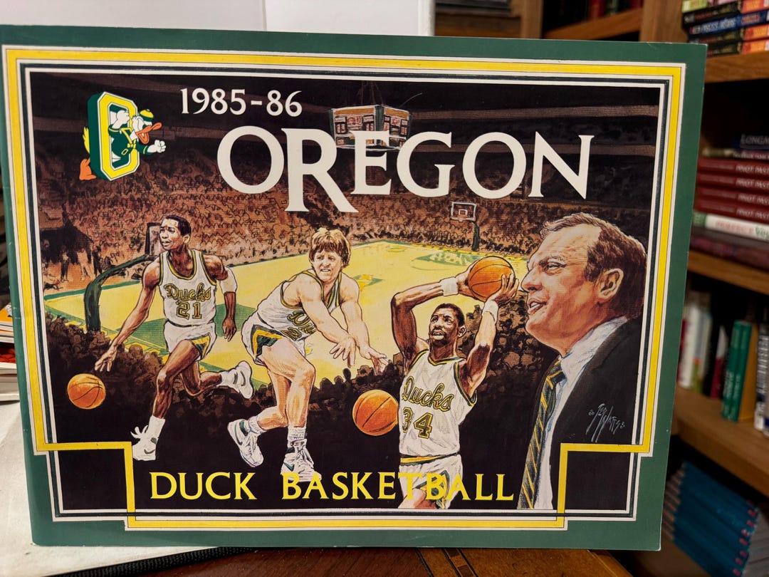 1985-86 Oregon Duck Basketball - Etsy