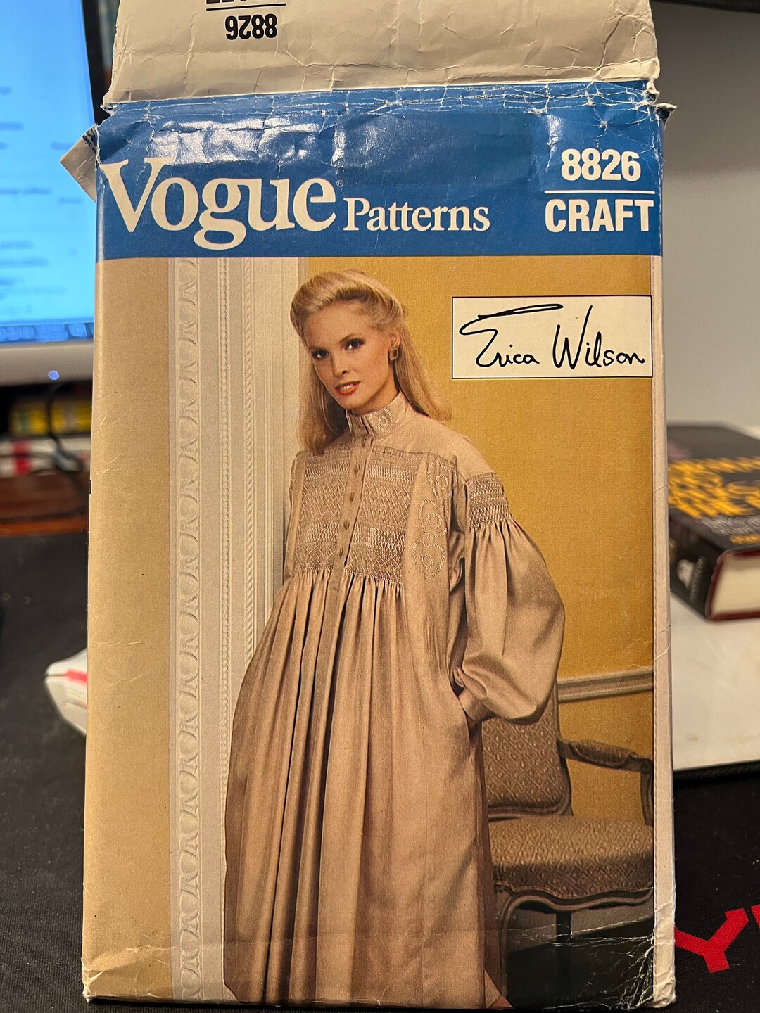 Vogue 8826 Erica Wilson Loose Fitting, Flared Evening Dress or Top With ...