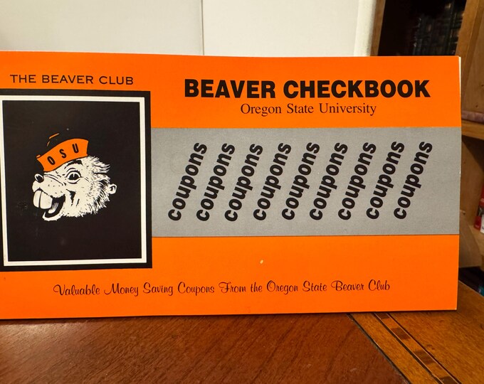 The Beaver Club - 1983 Beaver Checkbook Oregon State University Coupons ...