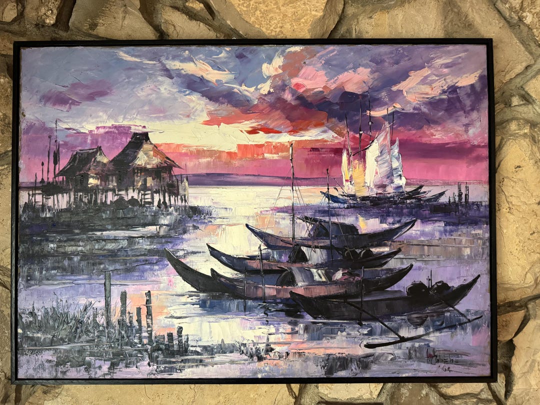 Ismael Cabebe Original Painting 1964 - Etsy