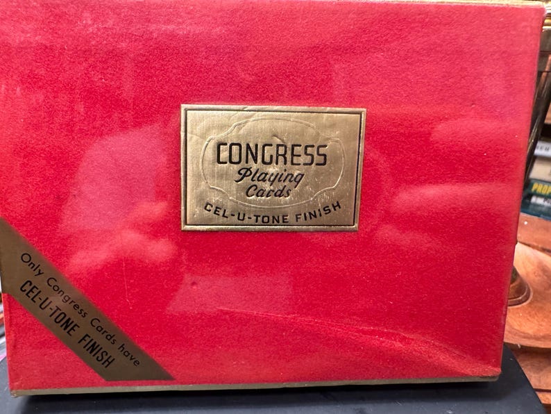 Congress Playing Cards - Cel-u-tone Finish - Galland Henning Lindemann ...