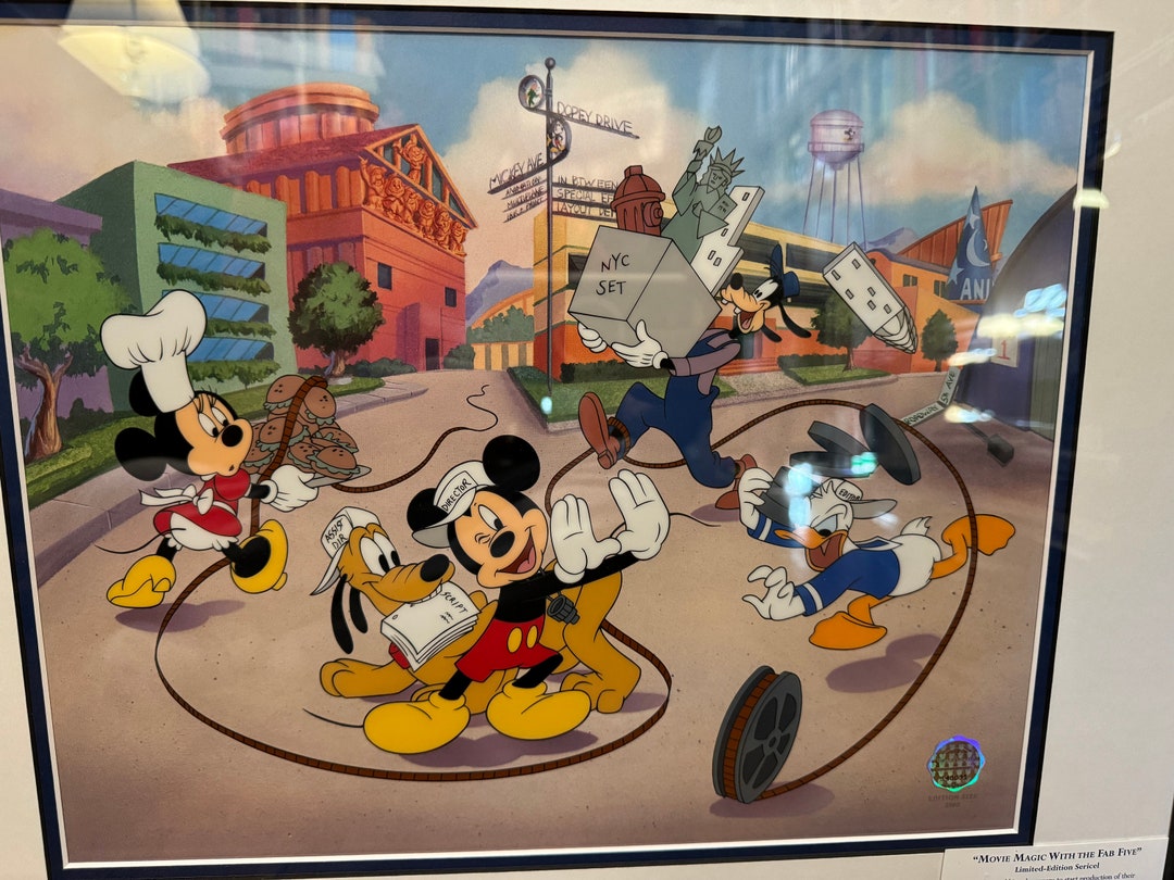 Walt Disney Studio's Animation Art Sericel movie Magic With the Fab ...