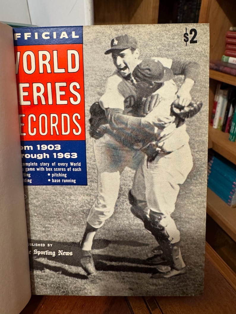 1964 Official World's Series Record Book / Sandy Koufax - Etsy
