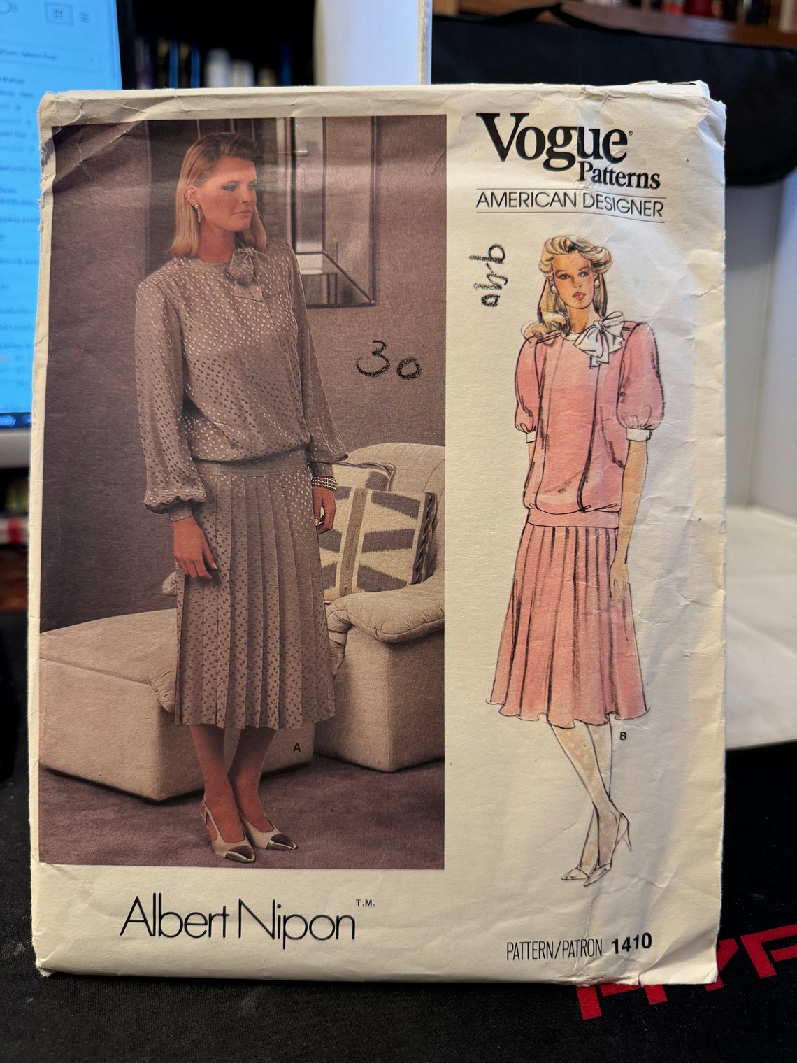 Vogue Patterns American Designer 1410 - Albert Nipon - Misses' Dress ...