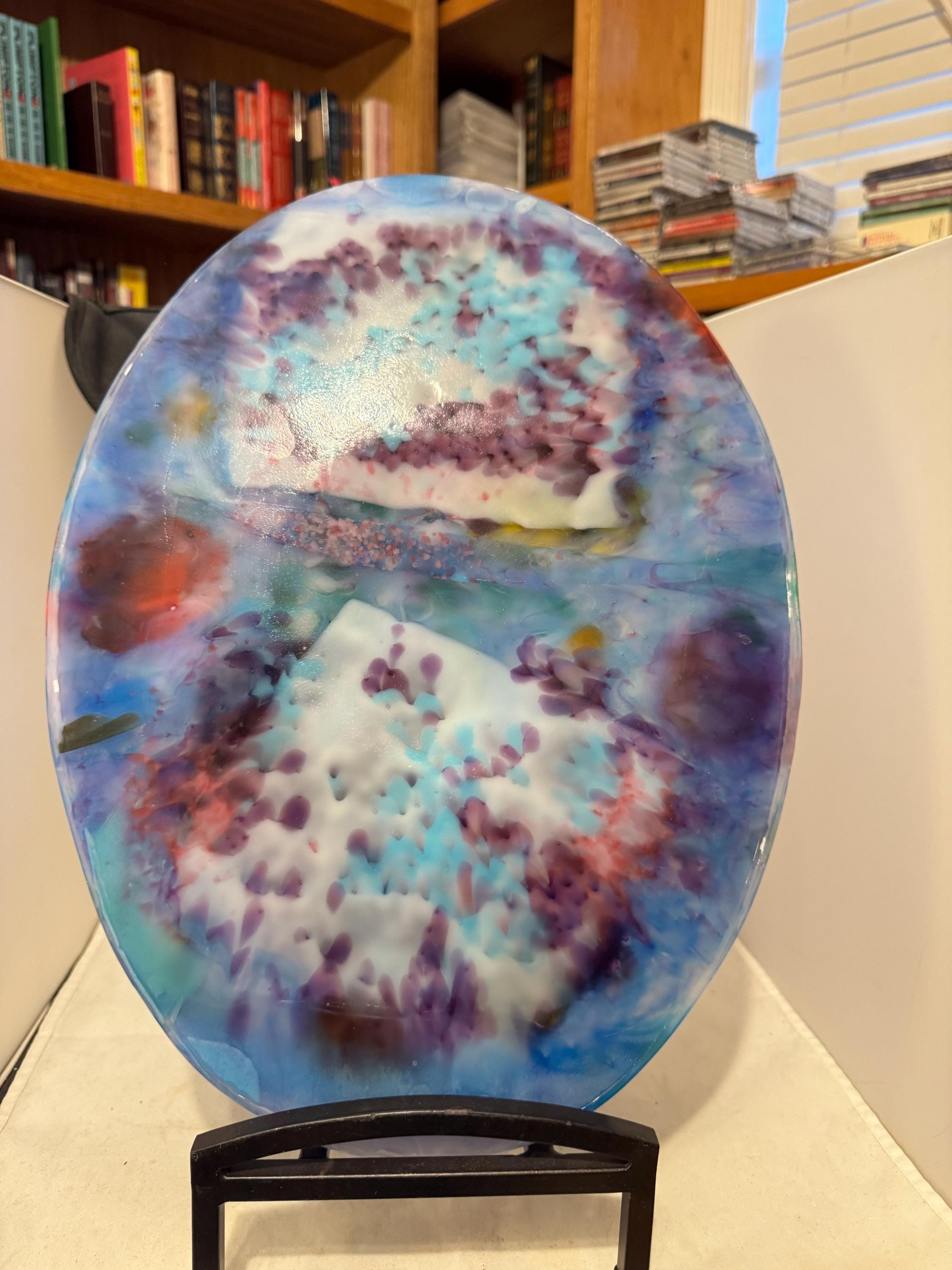 Beautiful Fused Glass Art Home Decor Piece - Unique - Etsy