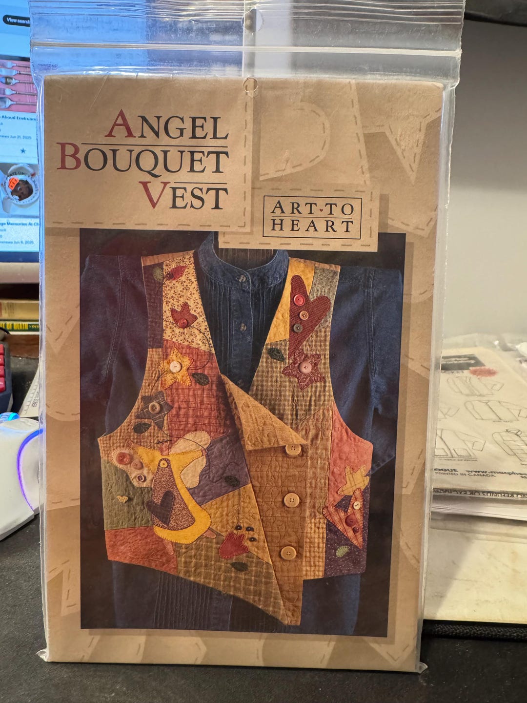 Angel Bouquet Vest - Art to Heart Pattern - Includes All Women's Size S ...