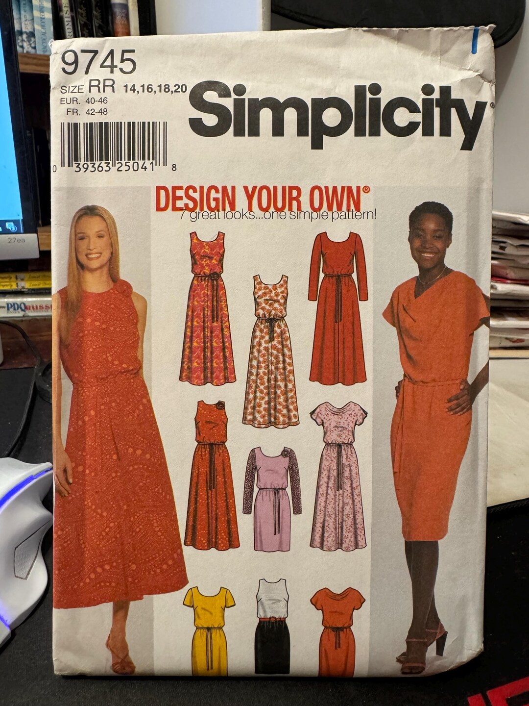 Simplicity Pattern 9745 - Misses Dress With Slim and Flared Skirts ...