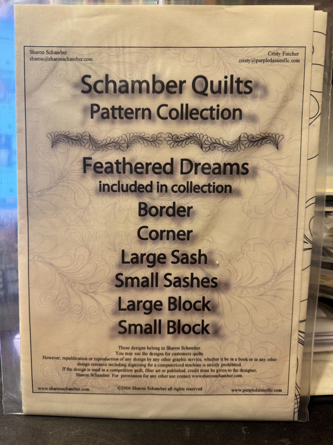 Schamber Quilts Pattern Collection - Feathered Dreams - Etsy