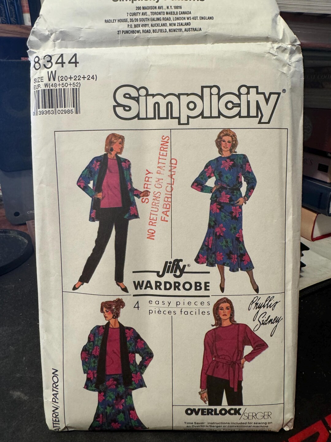 Simplicity 8344 - Misses' Pull-on Skirt and Pants, Pullover Top and ...
