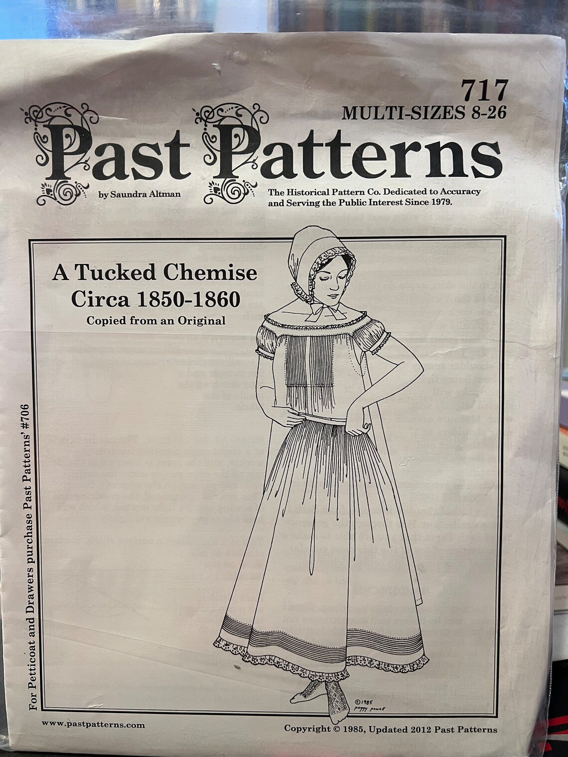 Past Patterns 717 - A Tucked Chemise Circa 1850-1860 Size 8-26 - Etsy