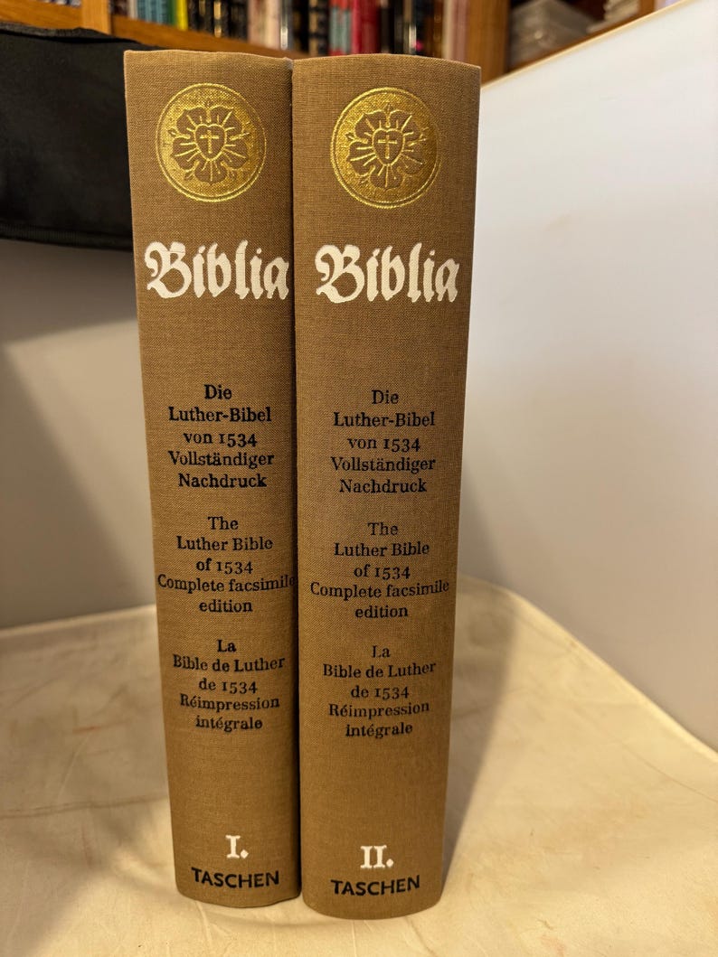 Biblia - Die Luther-bibel / the Luther Bible of 1534 - Facsimile - Etsy