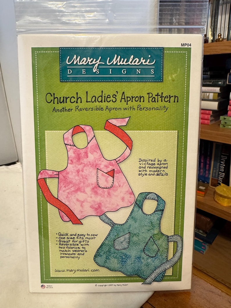Mary Mulari Designs - Church Ladies' Apron Pattern - Etsy