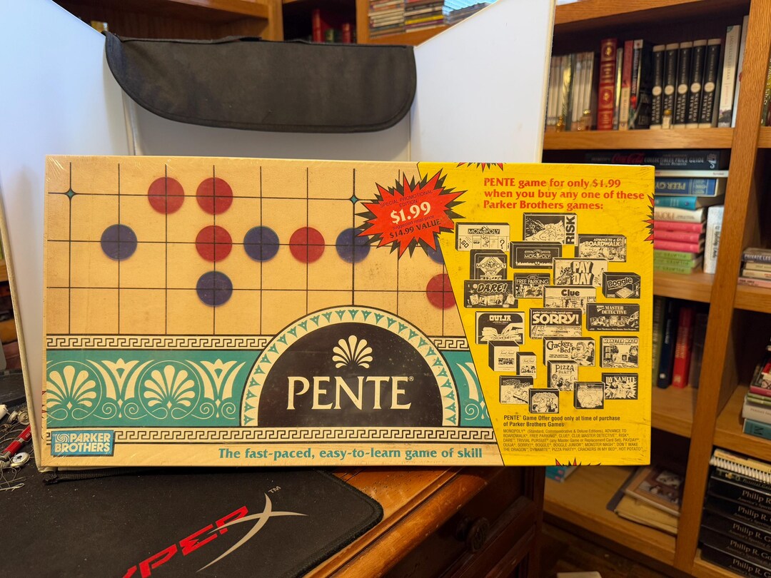 1989 Parker Brothers Pente Board Game - Etsy