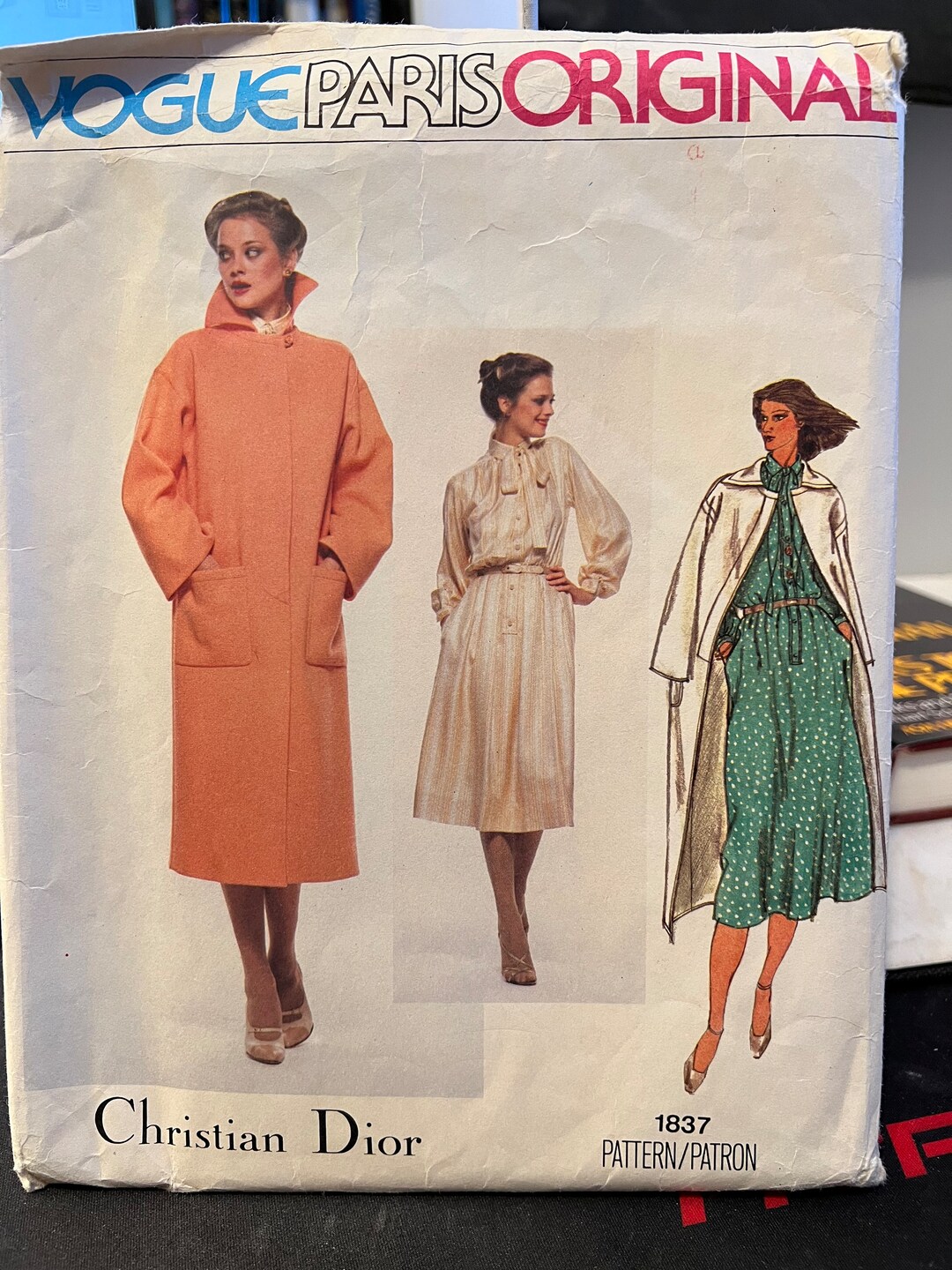 Vogue Paris Original Patterns 1837 - Christian Dior - Misses' Coat and ...