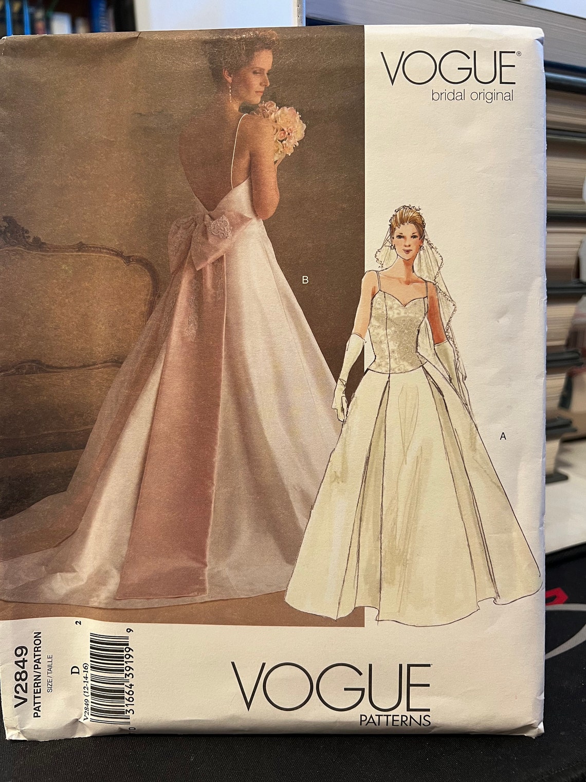 Vogue Patterns V2849 Bridal Original Size D 12-14-16 - Etsy Canada