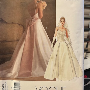 Vogue Patterns V2849 Bridal Original Size D 12-14-16 - Etsy