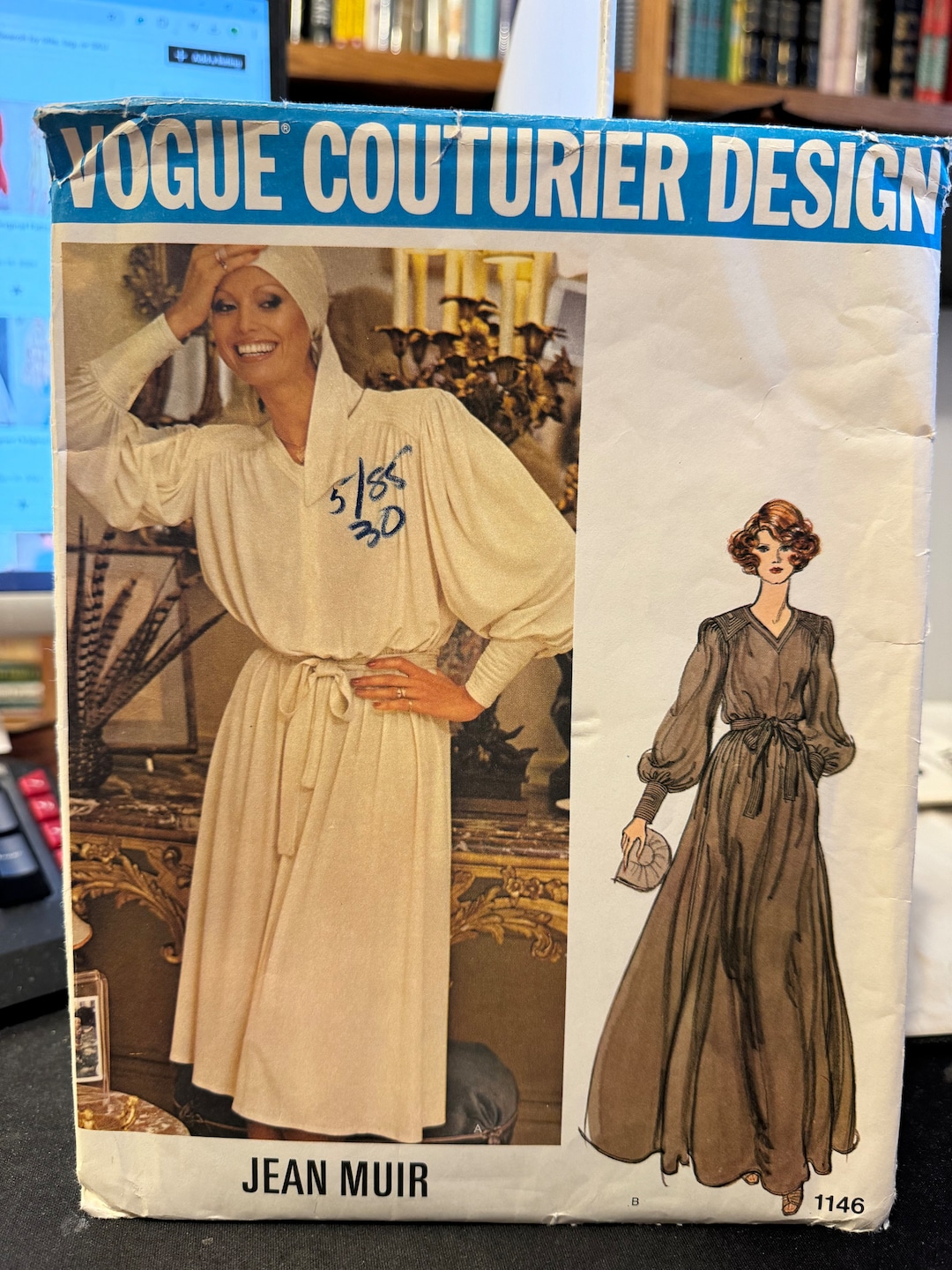 Vogue Couturier Design Pattern 1146 - Jean Muir - Misses' Dress - Uncut ...