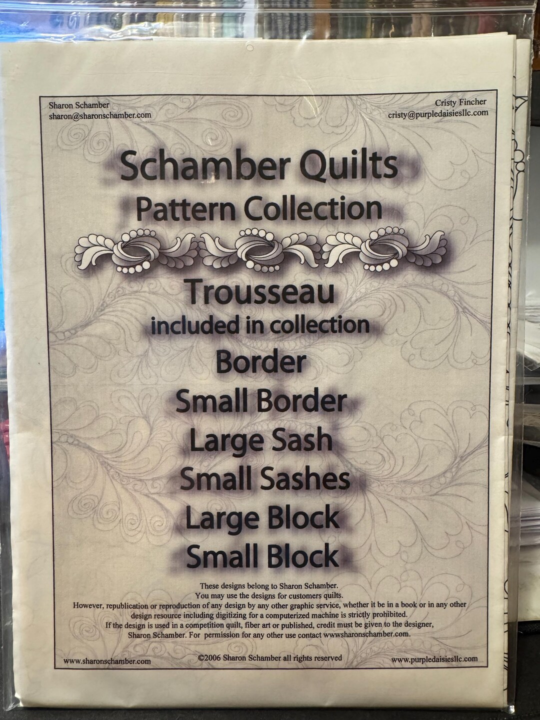 Schamber Quilts Pattern Collection - Trousseau - New - Etsy