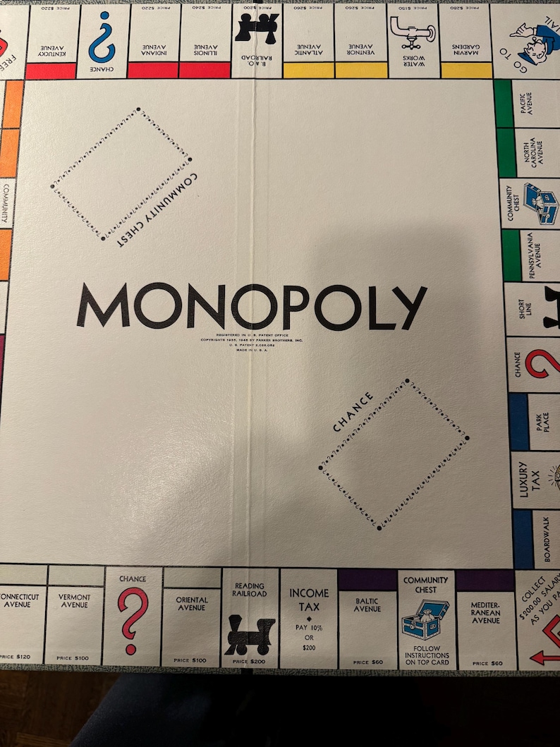 1946 Monopoly Game - Vintage Monopoly Game From 1946 - Etsy