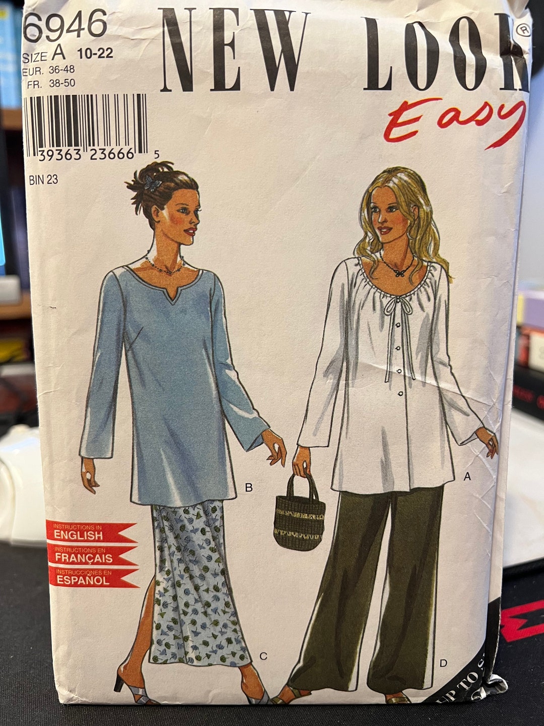 New Look Pattern 6946 Size A (10-22) - Etsy