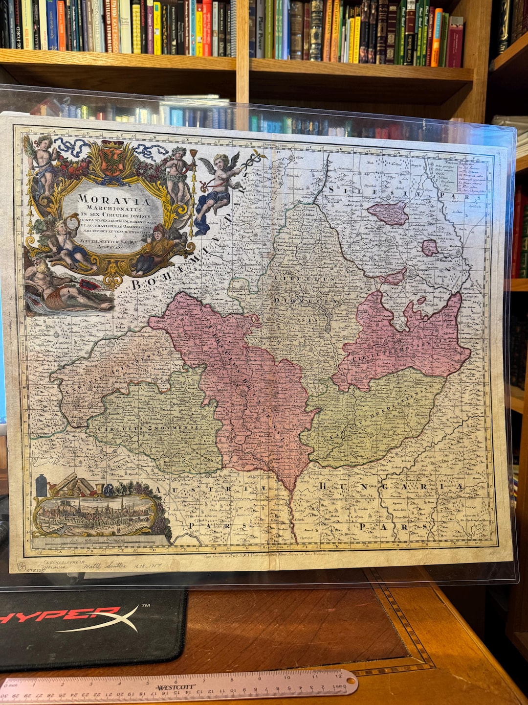 Mapa de Moravia del siglo XVIII: 24 x 20 pulgadas - Etsy España