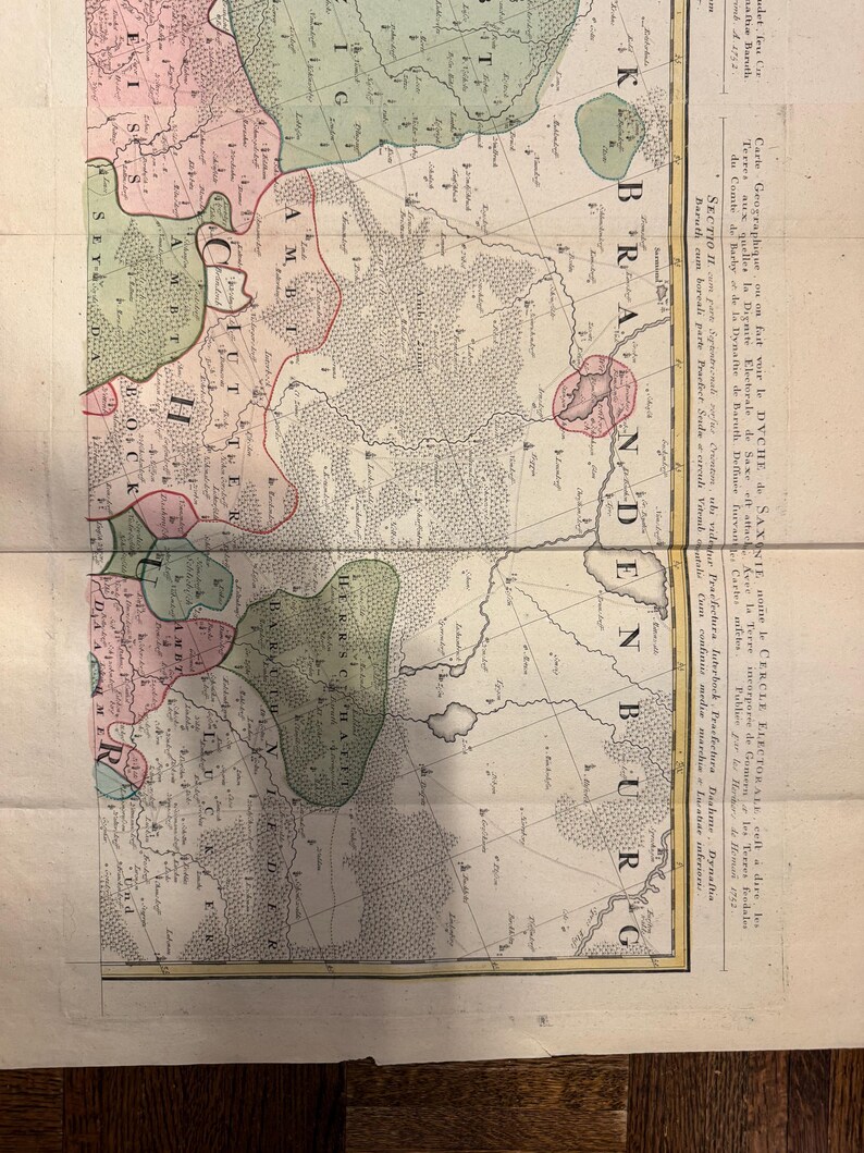 Germany Homann Map 1752 - 2 Parts - Vintage Map - Etsy