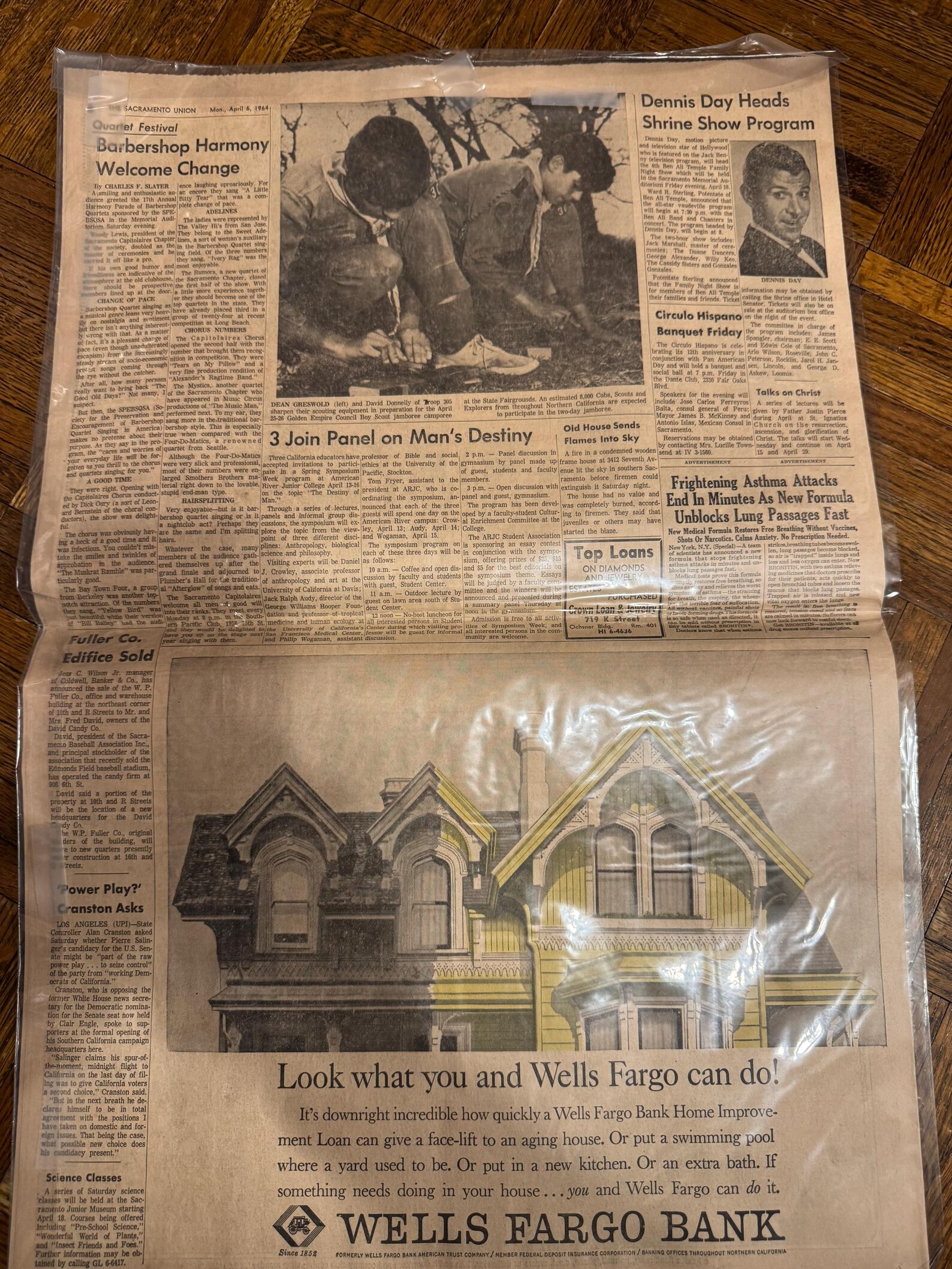 The Sacramento Union - Monday Morning, April 6, 1964 - Mac Arthur Dies ...