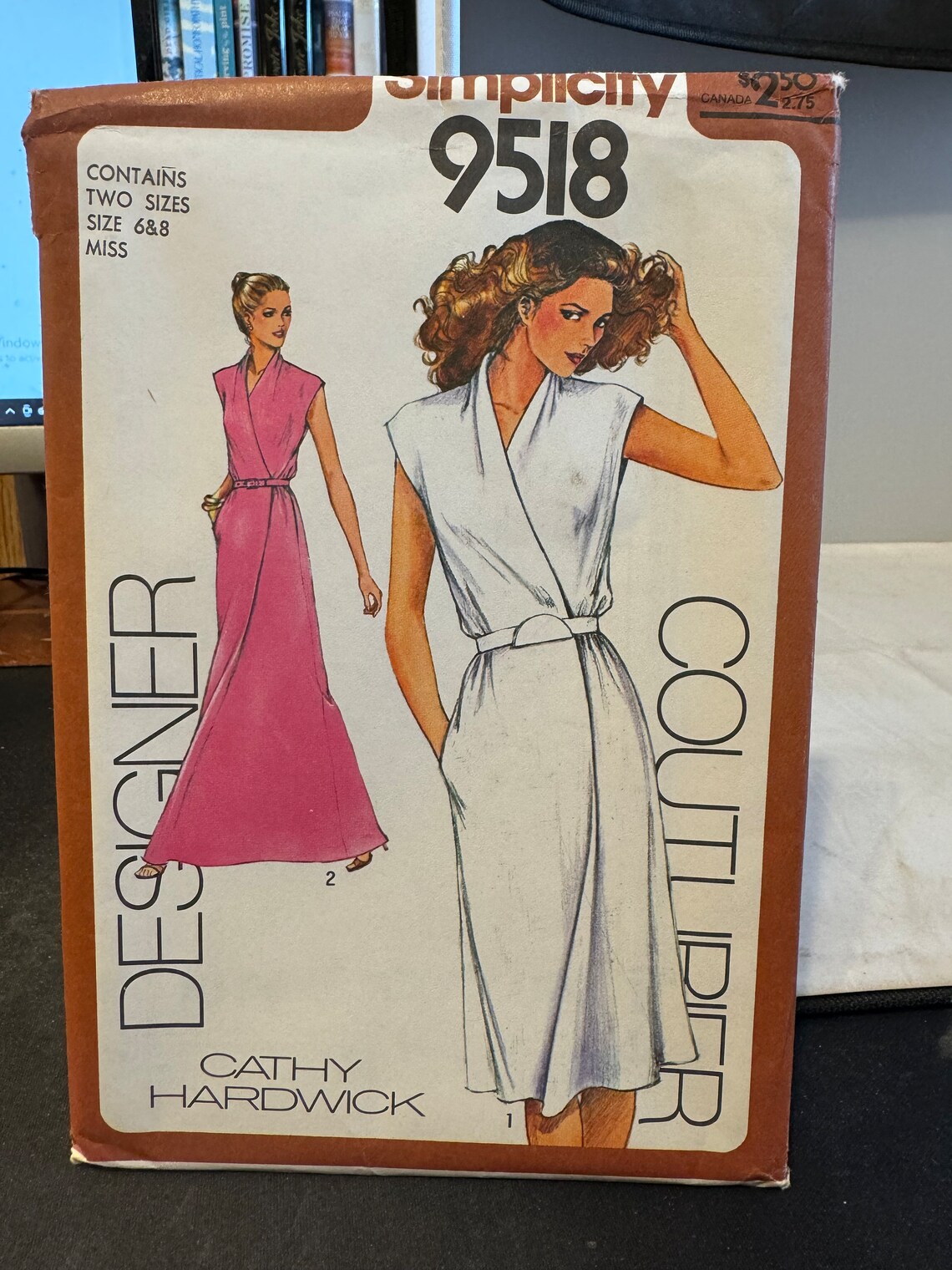 Simplicity Pattern 9518 - Misses' Mock-wrap Dress in Two Lengths - Size ...