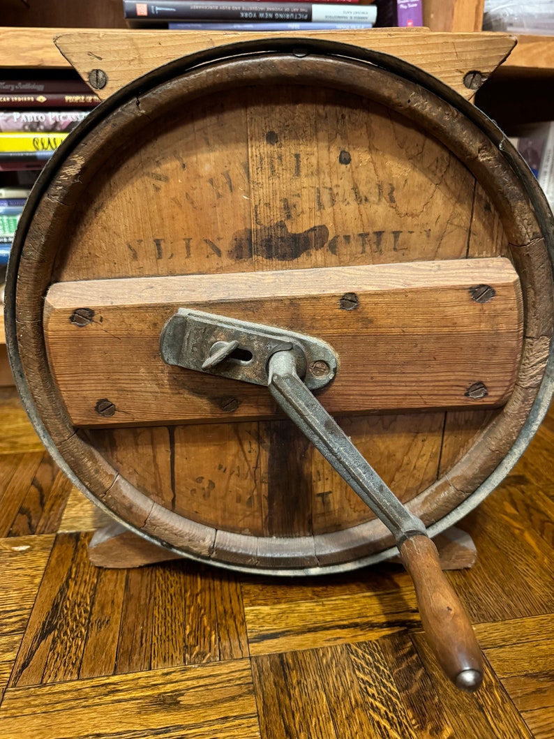 Vintage Barrel Style Butter Churn - Etsy
