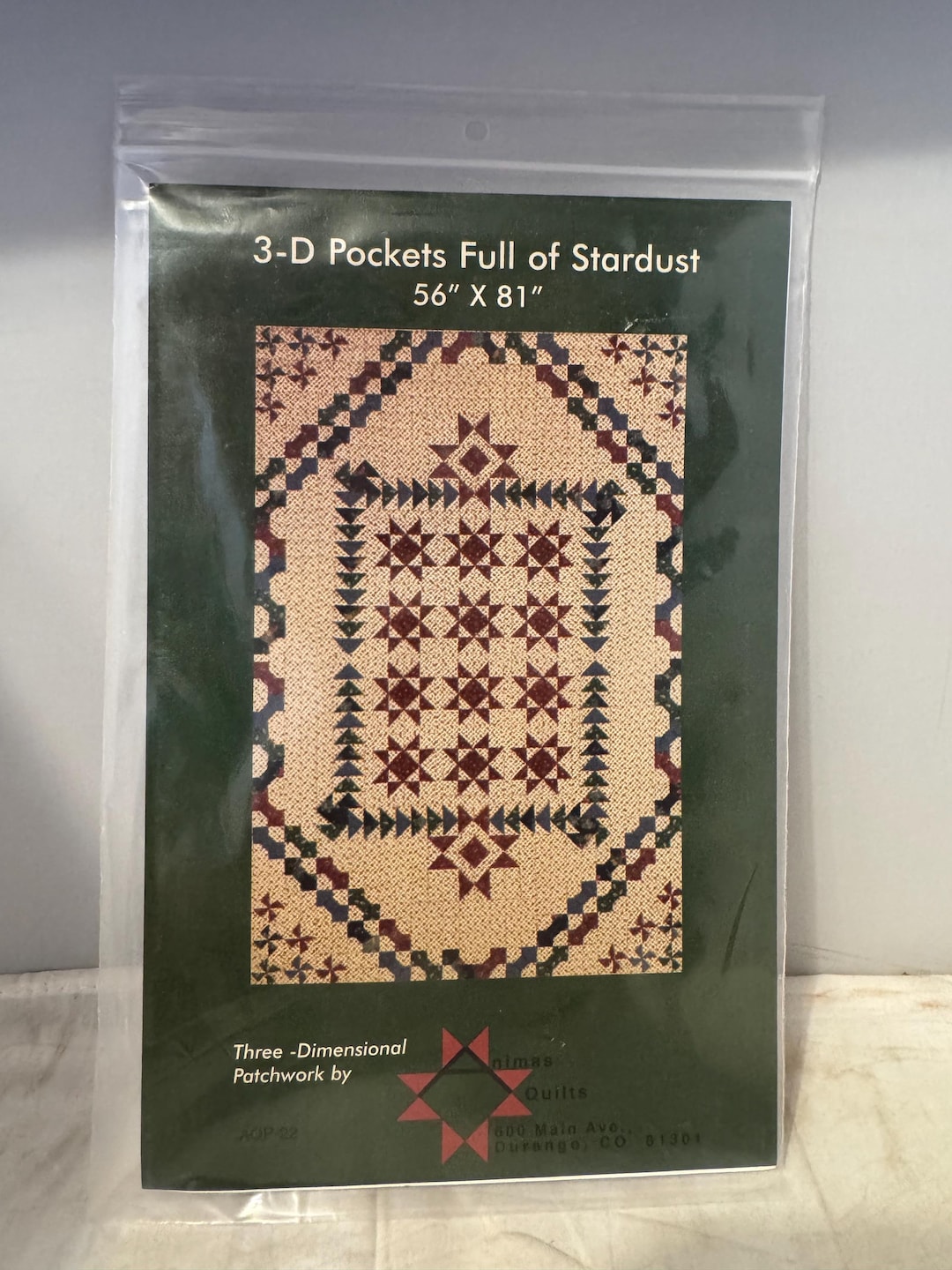 3-D Pockets Full of Stardust Quilt Pattern 56" X 81" - Uncut - Etsy