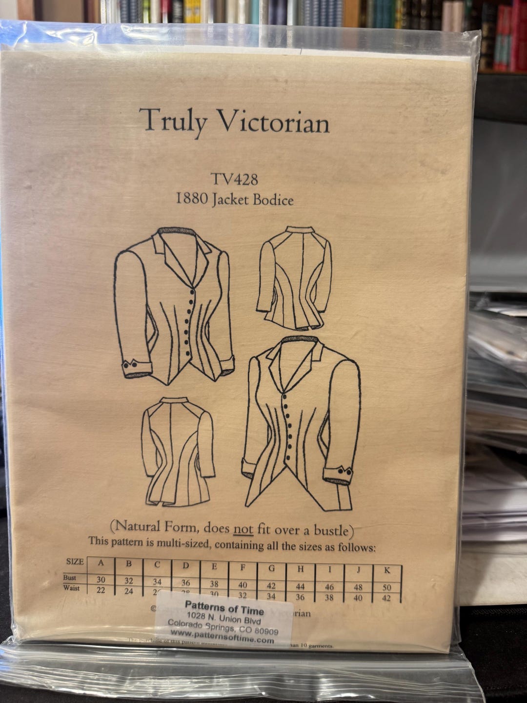 Truly Victorian Pattern 1880 Jacket Bodice - New - Etsy