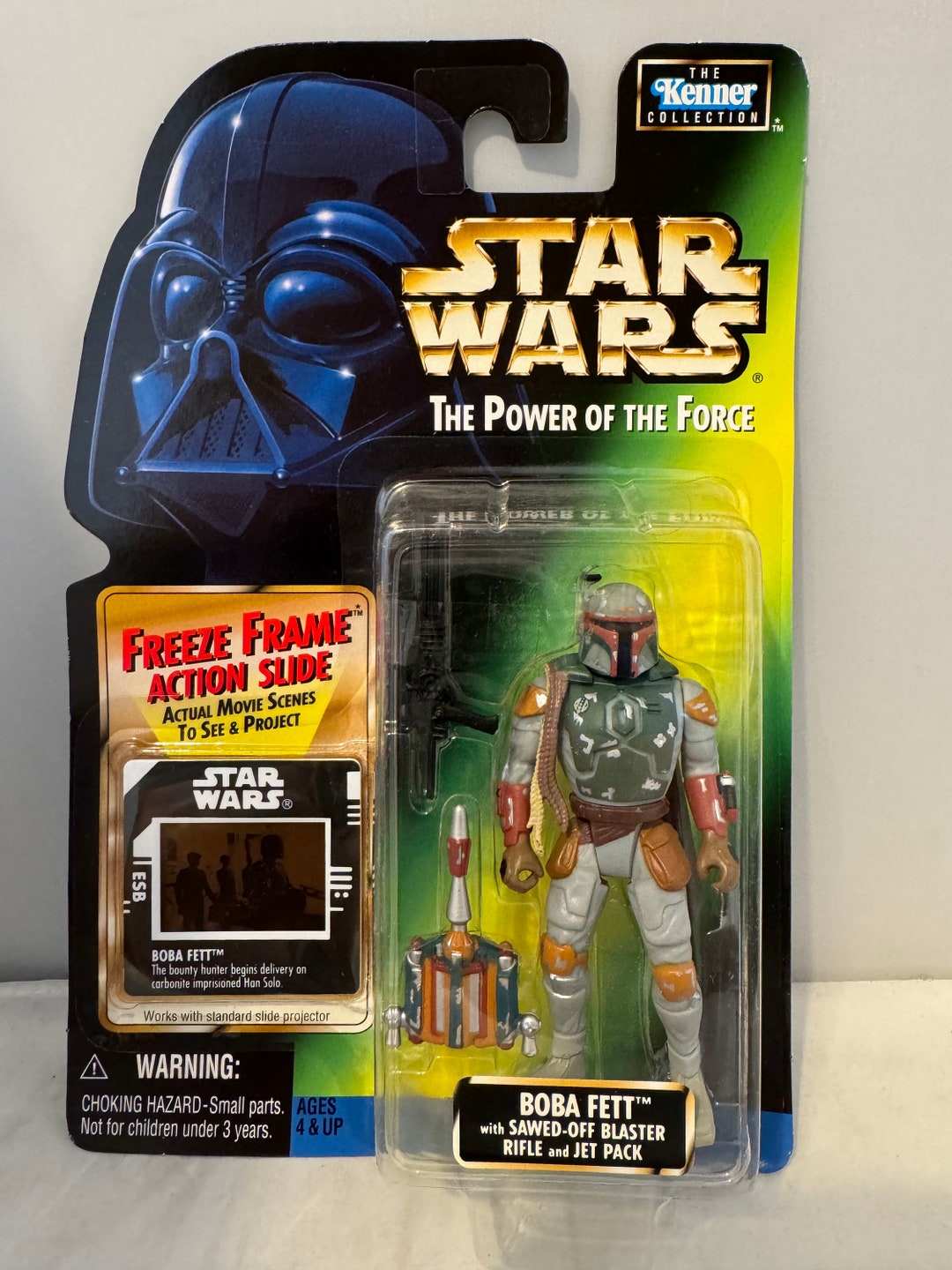 Star Wars the Power of the Force Boba Fett With Sawed-off Blaster Rifle ...