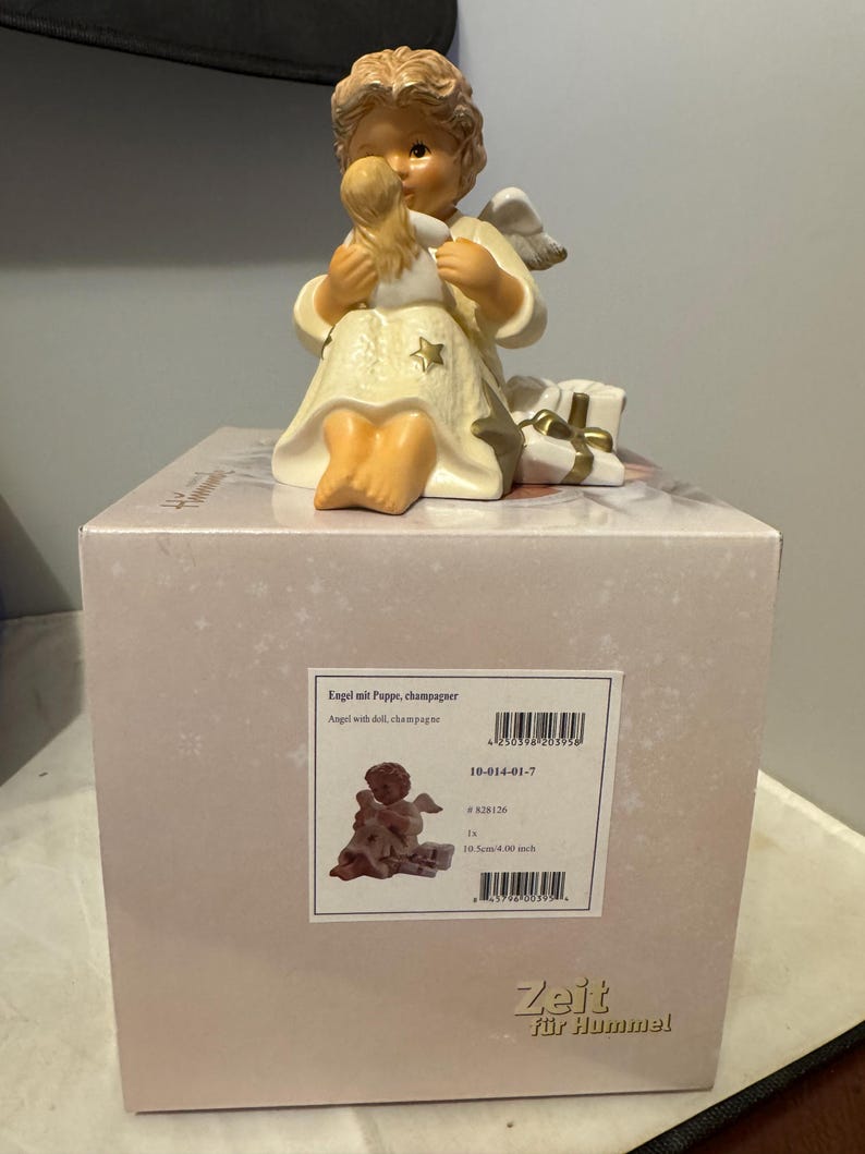 Hummel Figurine - 'angel With Doll, Champagne' - in Original Box - Etsy