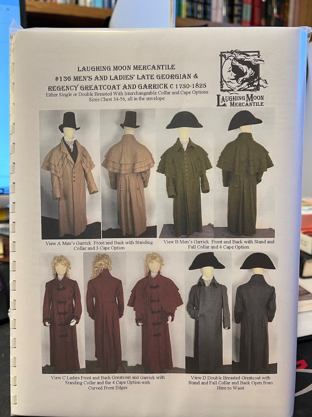 Laughing Moon Mercantile Pattern #136 - Men's and Ladies' Late Georgian ...